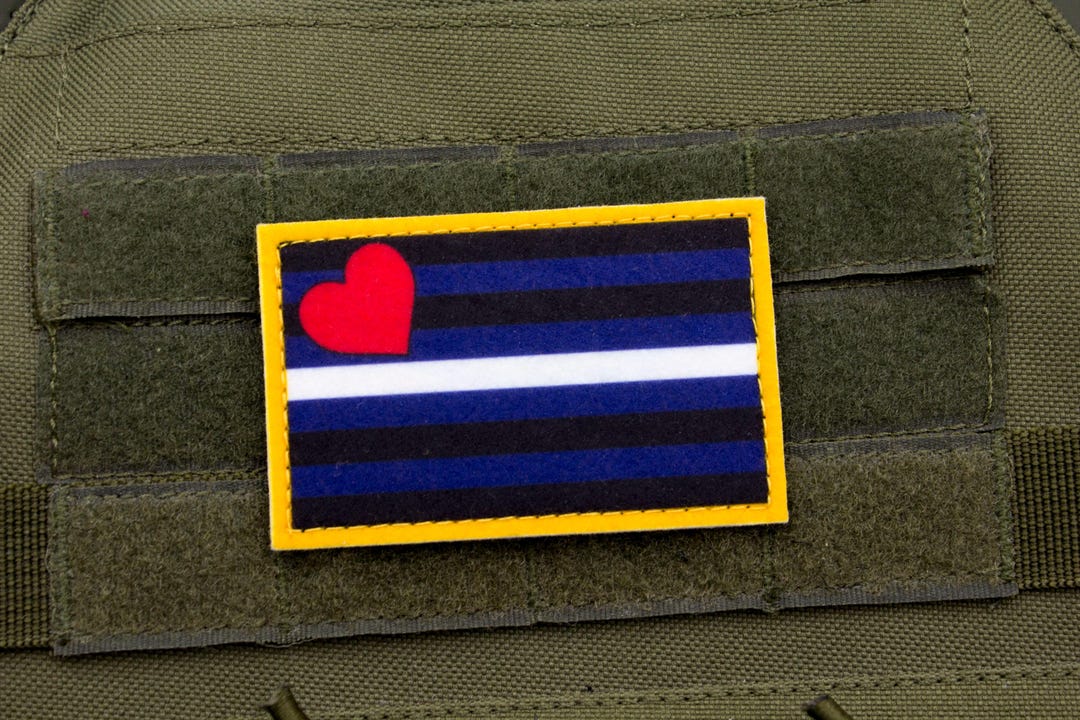 Leather Pride Flag Velcro Patch - Etsy