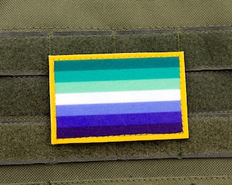 Gay Male / MLM (men-loving Men) Flag Embroidered Patch | LGBT Pride ...
