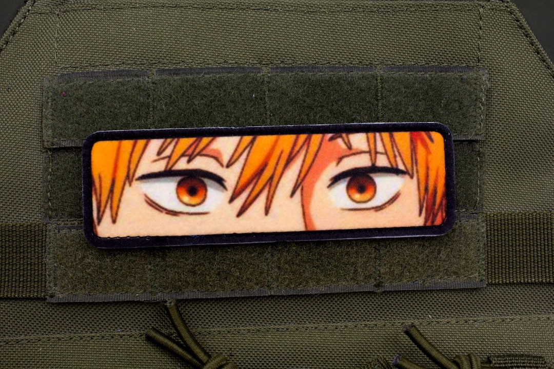 Denji Eyes Chainsaw Man Anime Hook and Loop Patch - Etsy UK