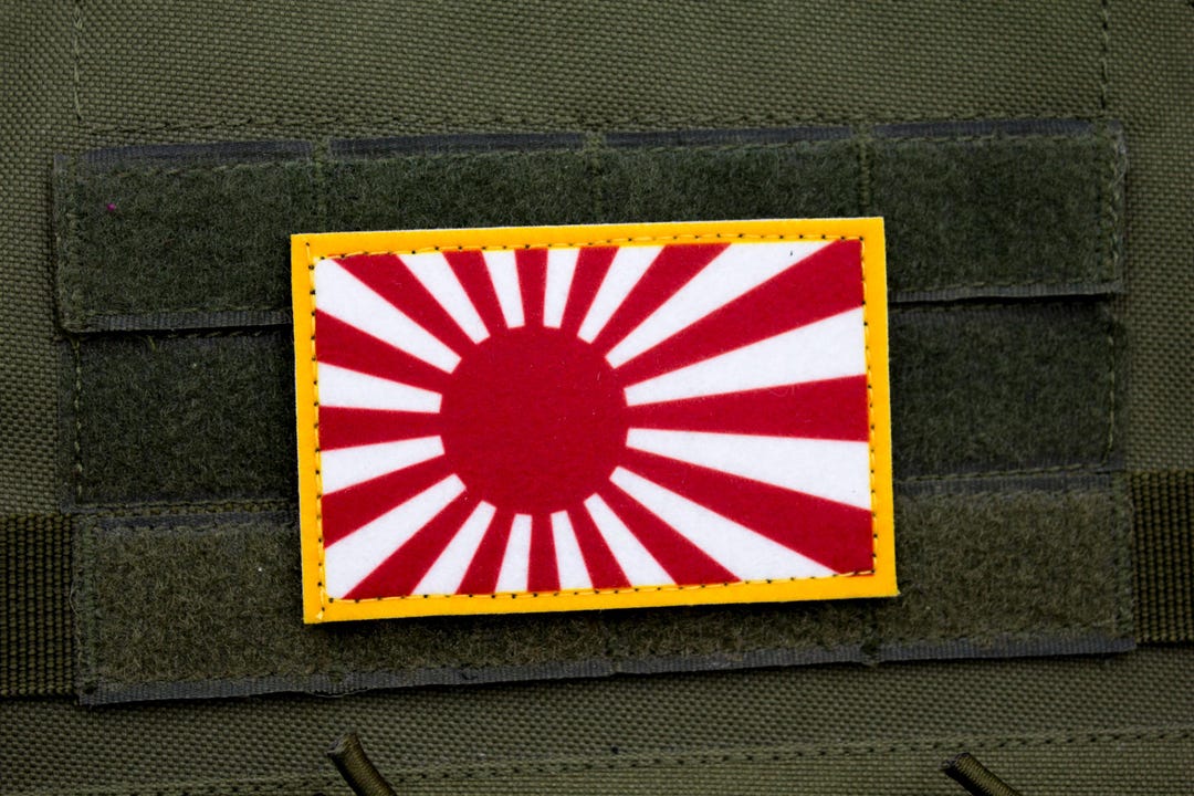 Japanese Flag Rising Sun Hook and Loop Patch - Etsy
