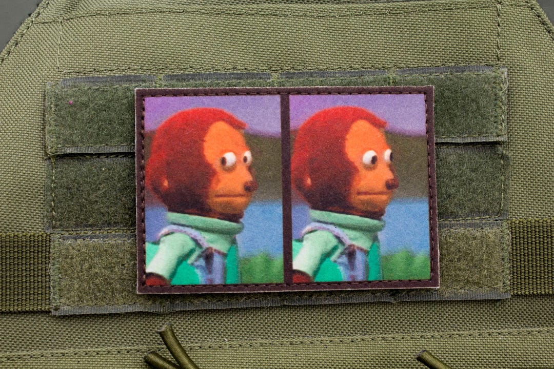 Monkey Meme Velcro Morale Patch - Etsy UK