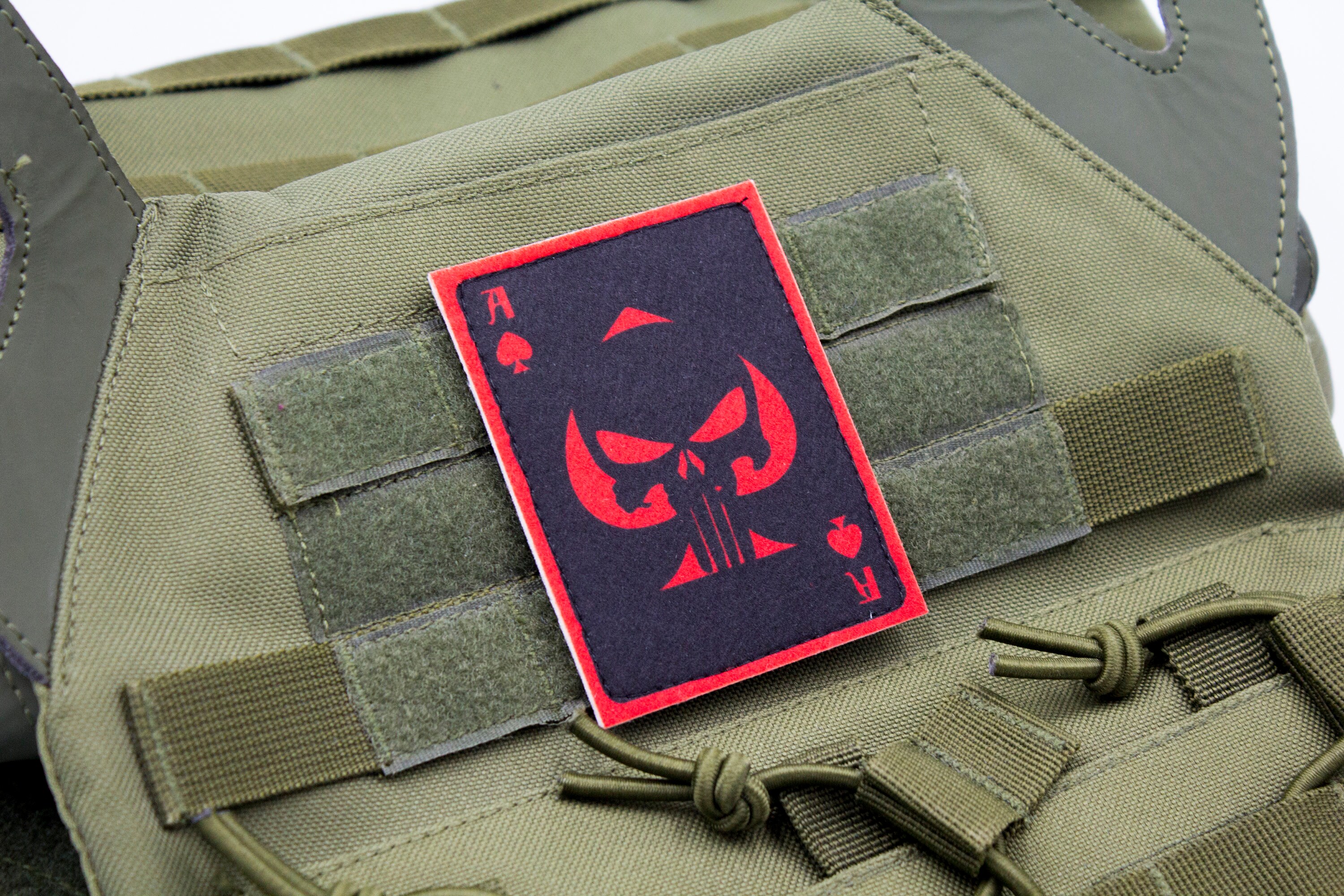 Ace of Spades Skull Velcro Morale Patch - Etsy