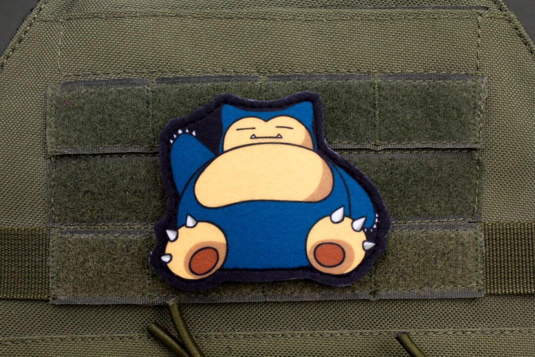 Snorlax Pokemon Velcro Anime Patch - Etsy