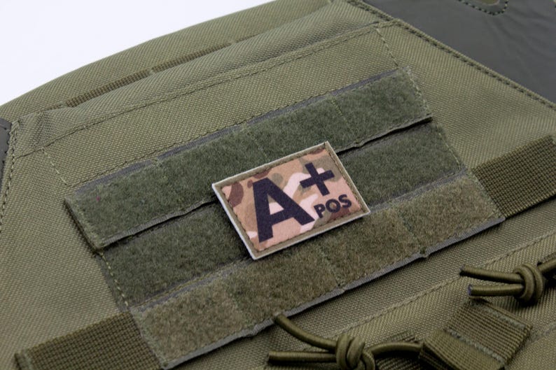 Blood Type A+ Pos MULTICAM Paramedic Emt Patch - Etsy