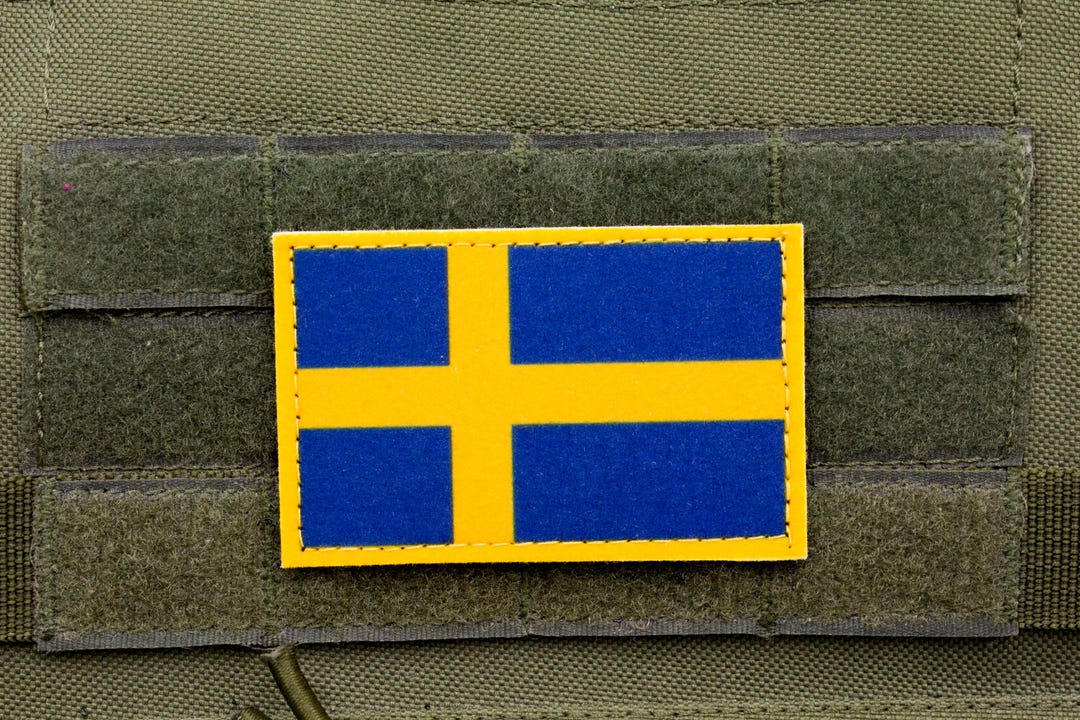 Sweden Flag Hook and Loop Patch Sveriges Flagga - Etsy