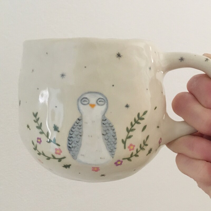 Art Pottery Owl - Etsy