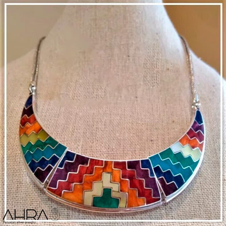 Inca Necklace Model Inca Flag, Inca Flag on Necklace Weighs 40 Gr ...