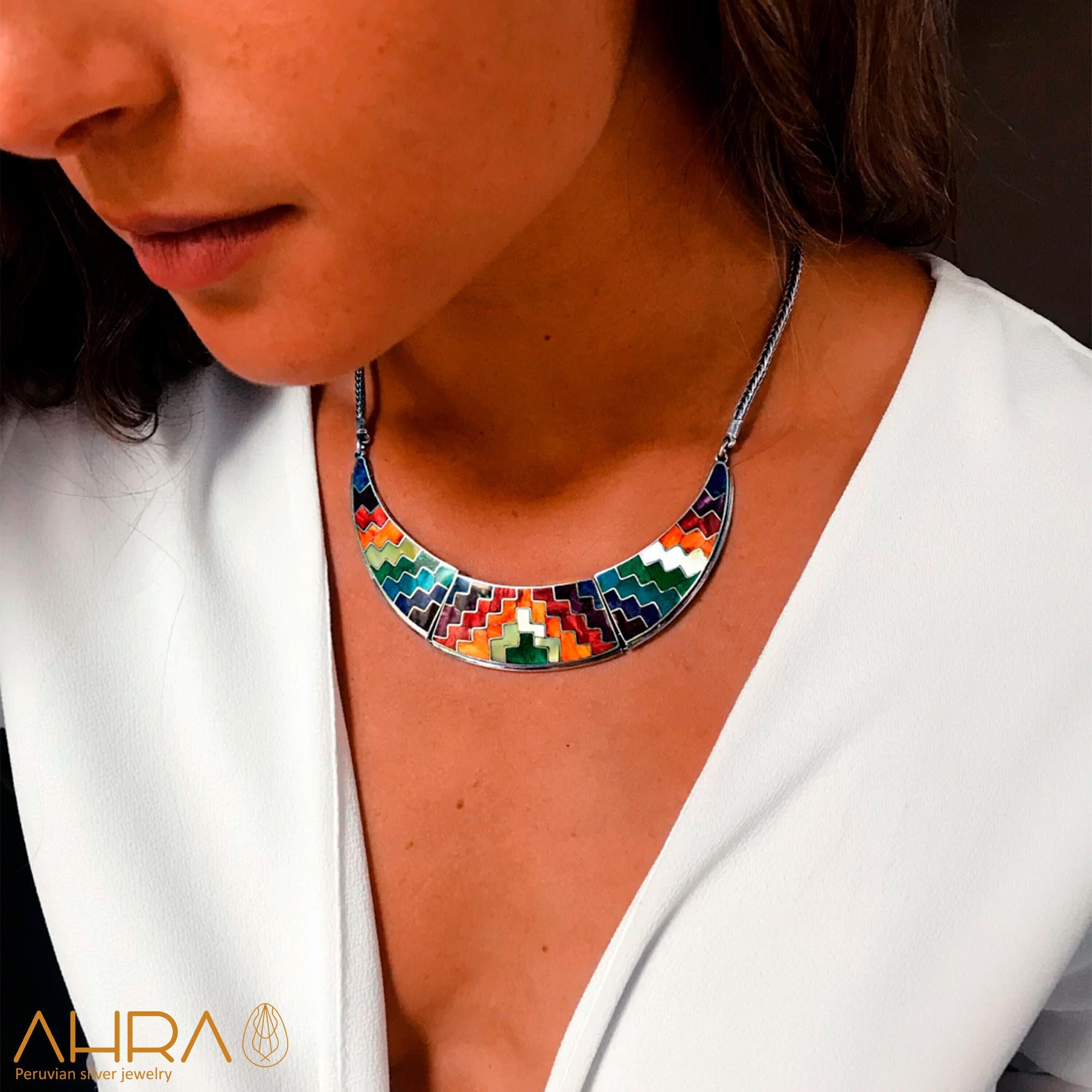 Inca Necklace Model Inca Flag, Inca Flag on Necklace Weighs 40 Gr ...