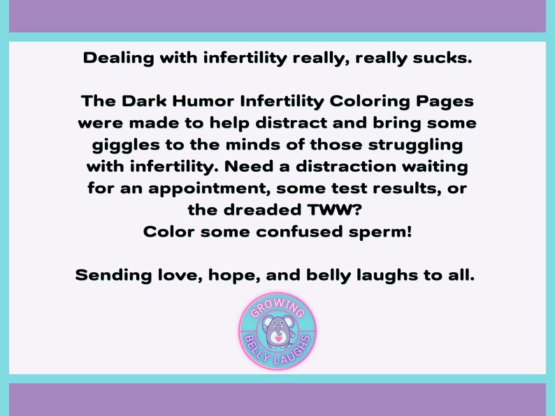 Dark Humor Infertility Coloring Pages - Etsy