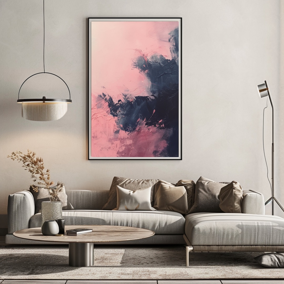 Modern Oil Painting Abstract Wall Art Digital Printing Modern Contrast ...
