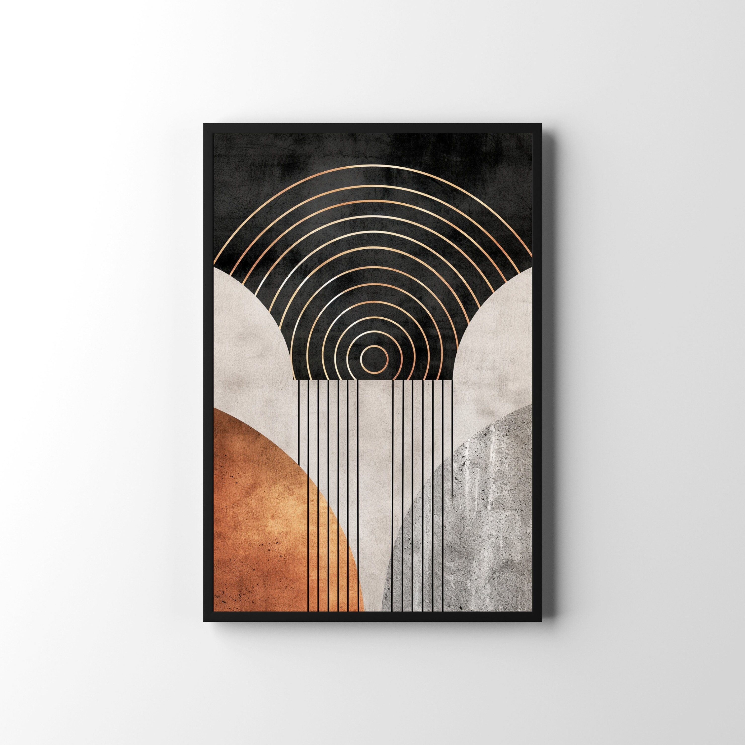 Art Deco Fusion Digital Download Geometric Abstract Print Architectural ...