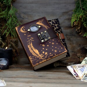 Leather Vintage Journal With Strap, Thick Handmade JOURNAL in Leather ...