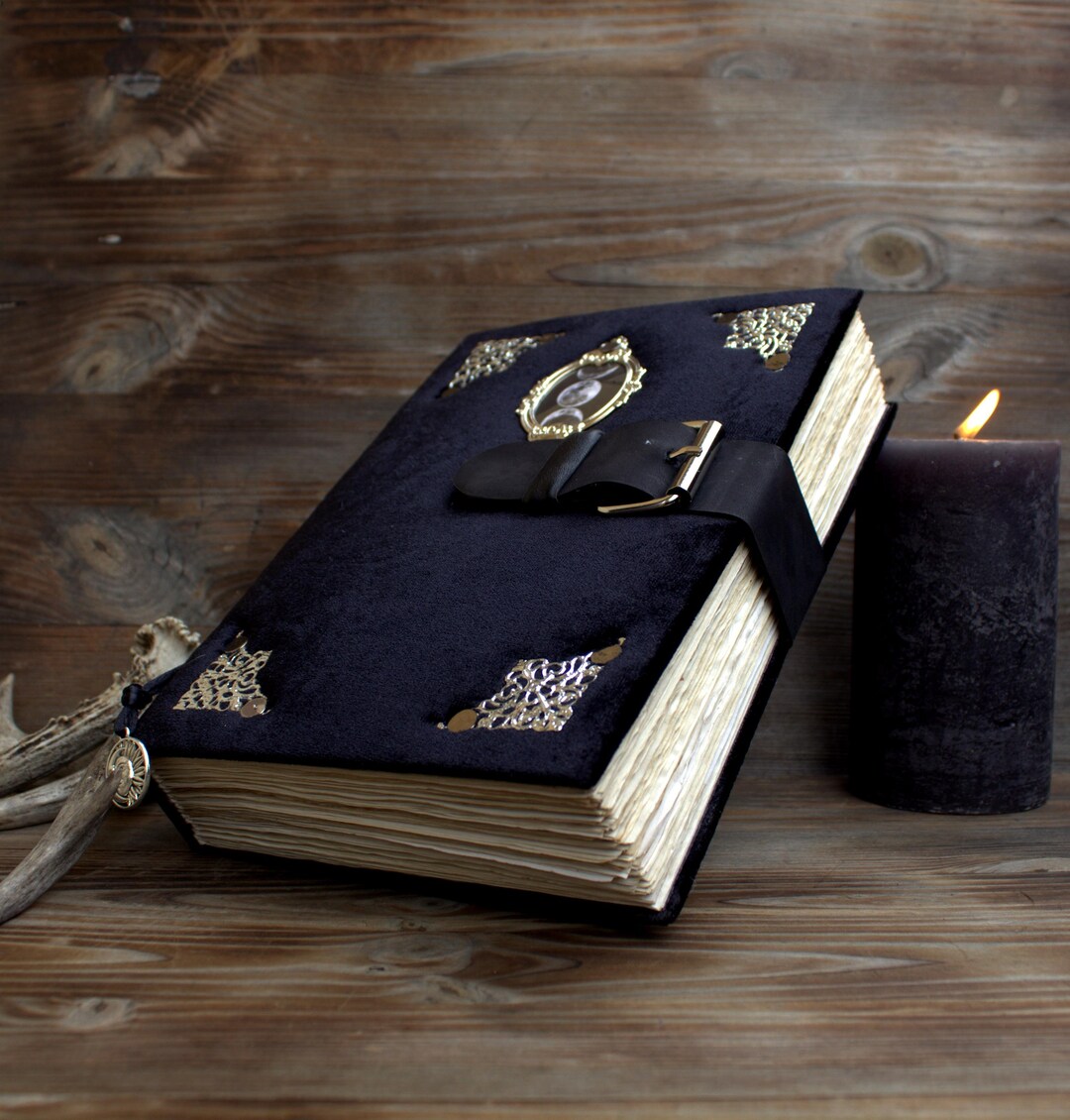 Handmade Book of Shadows Journal,handmade Journal Velvet,velvet Diary ...