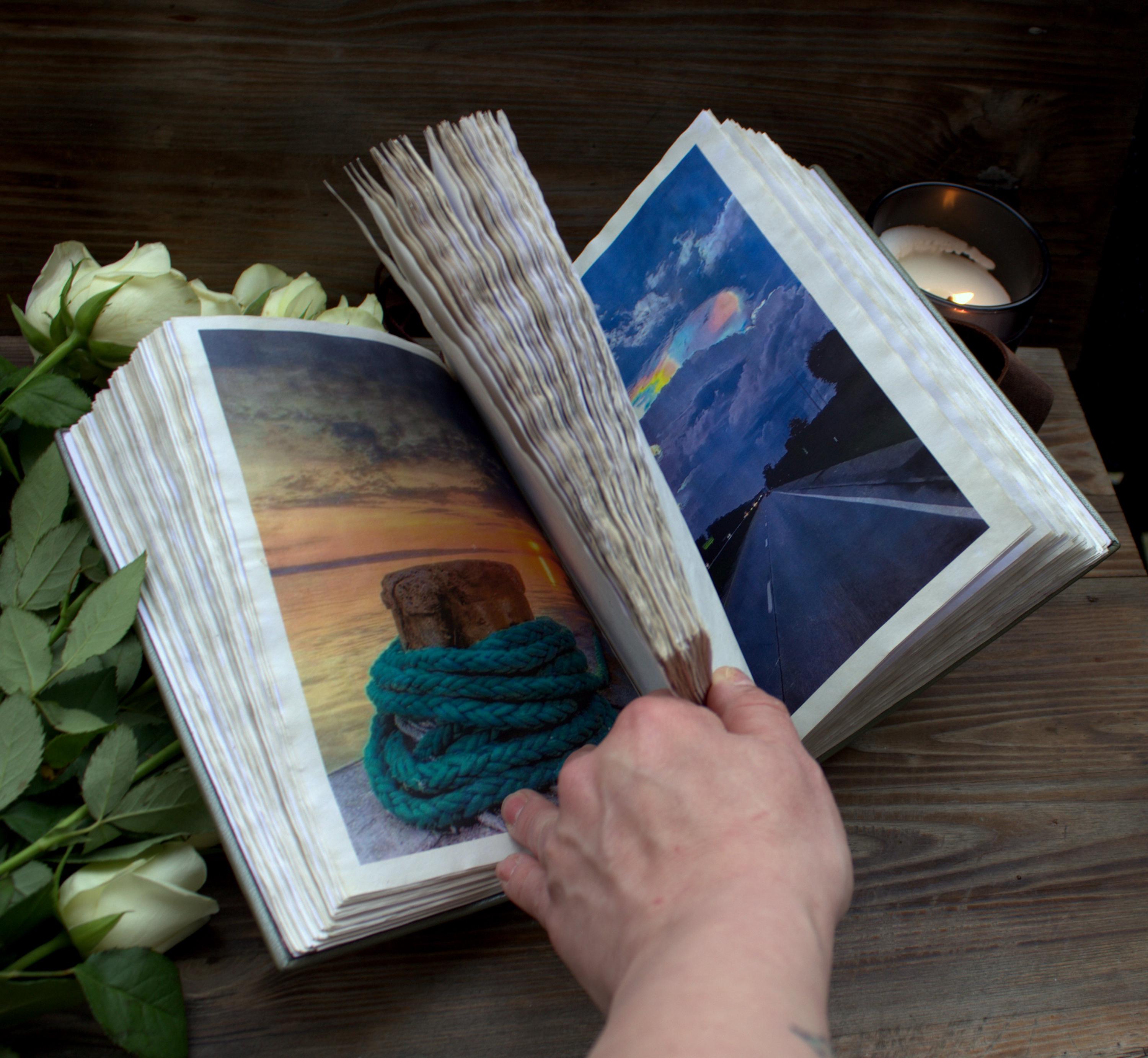 Handmade Green Leather Grimoire, Locking Book of Shadows, 400 Page ...