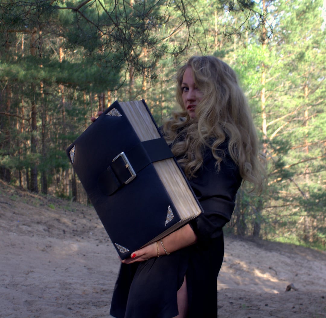 Grimoire Extra Large Leather Journal,book Handmade Journal,book ...