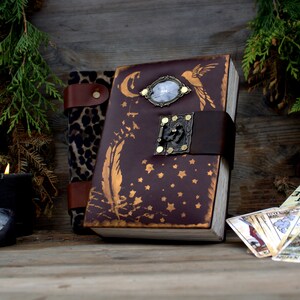 Leather Vintage Journal With Strap, Thick Handmade JOURNAL in Leather ...