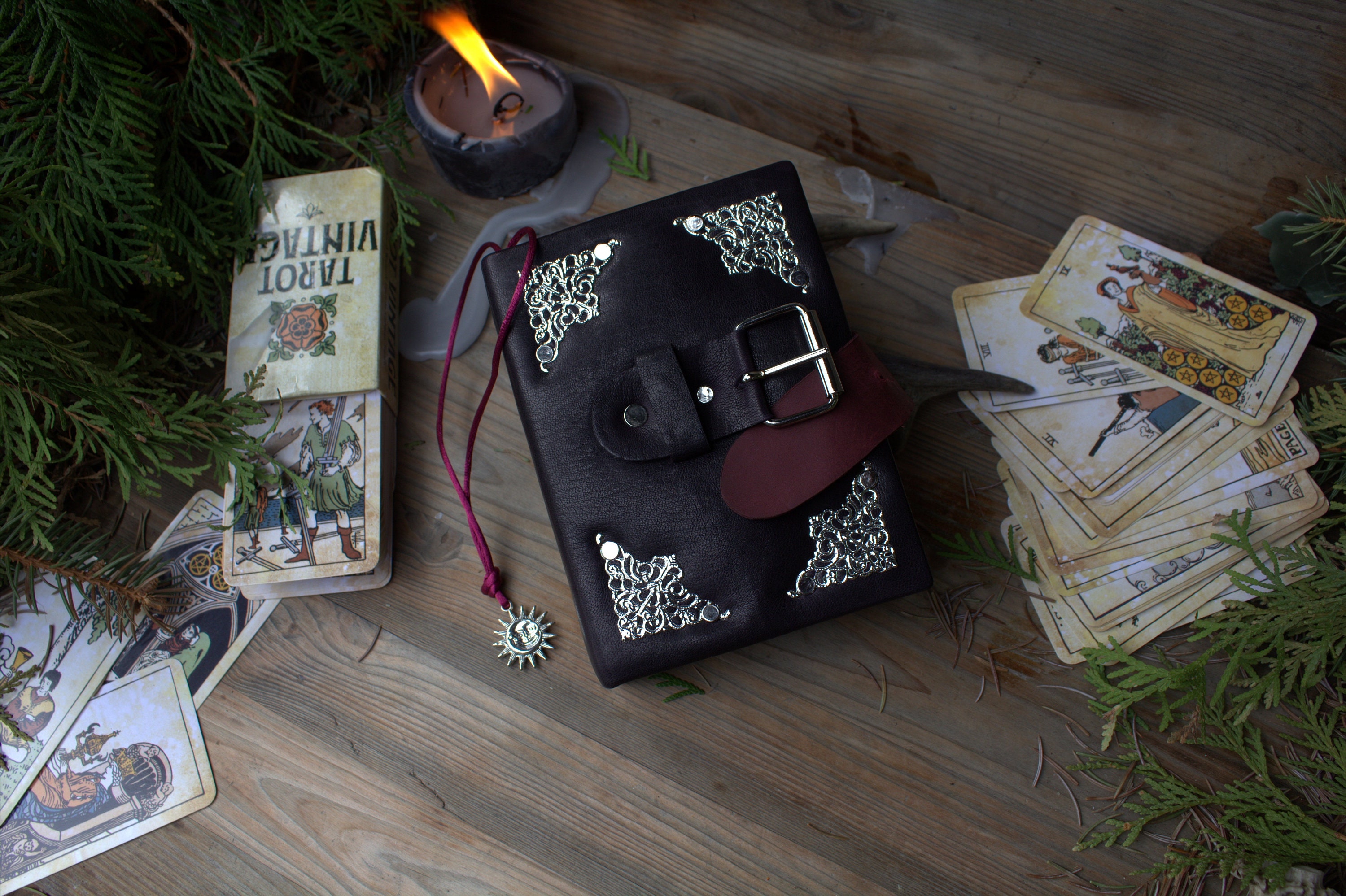 Practical Magic Grimoire Handmade Antique Spell Book, Rustic Grimoire ...