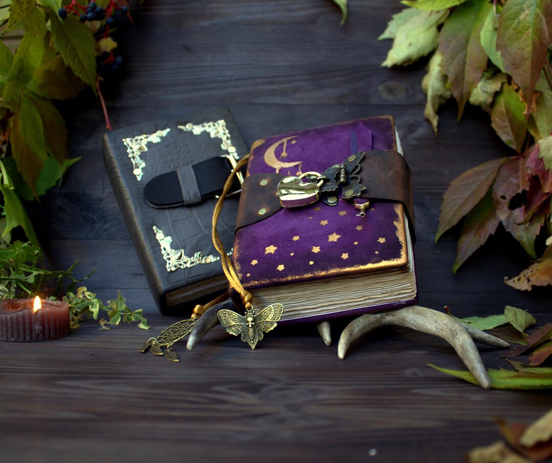 Pink Purple Goth Notebook, Gothic Scary Witch Diaries, Vintage Gothic ...