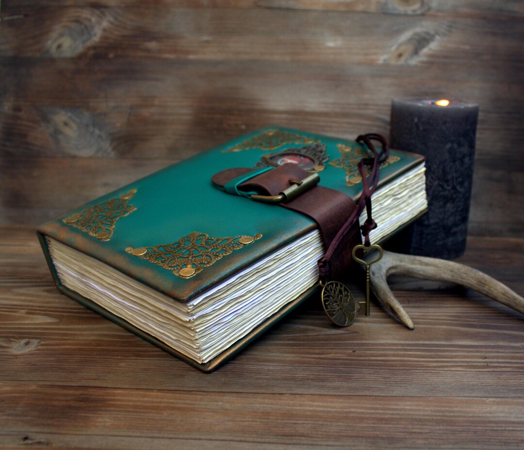 Grimoire for a Witch, Vintage Diary, Wizard Tome With Blank Aged Pages ...
