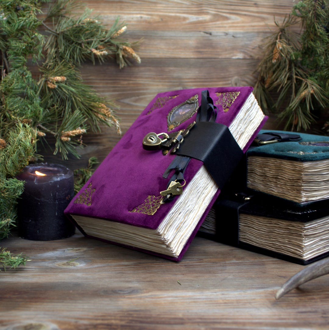 Handmade Princess Diary Locket Book, Handmade Journal Velvet, Lockable ...