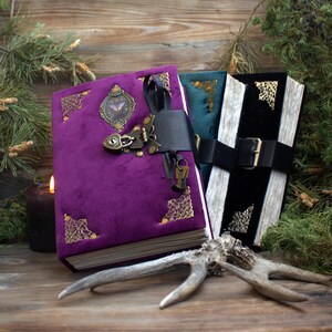 Handmade Princess Diary Locket Book, Handmade Journal Velvet, Lockable ...