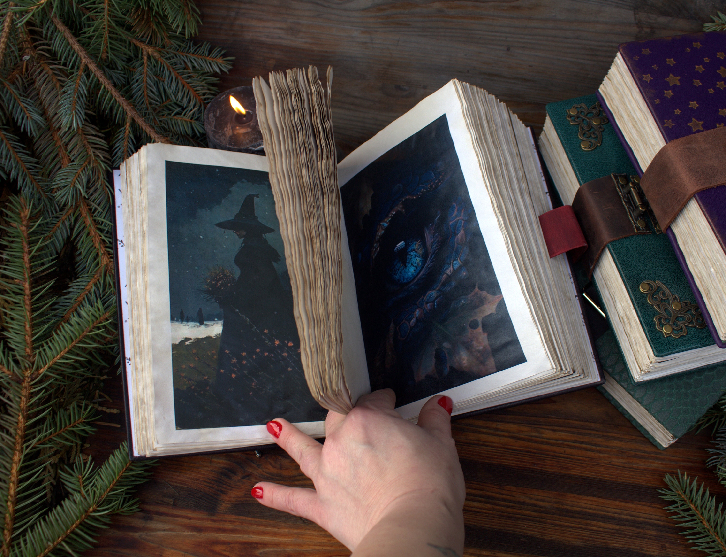 Handwritten Grimoire, Witches Journal , Old Style Grimoire, Gothic ...