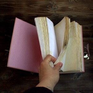 Pink Locking Leather Journal,leather Bound Journal,vintage Journal With ...