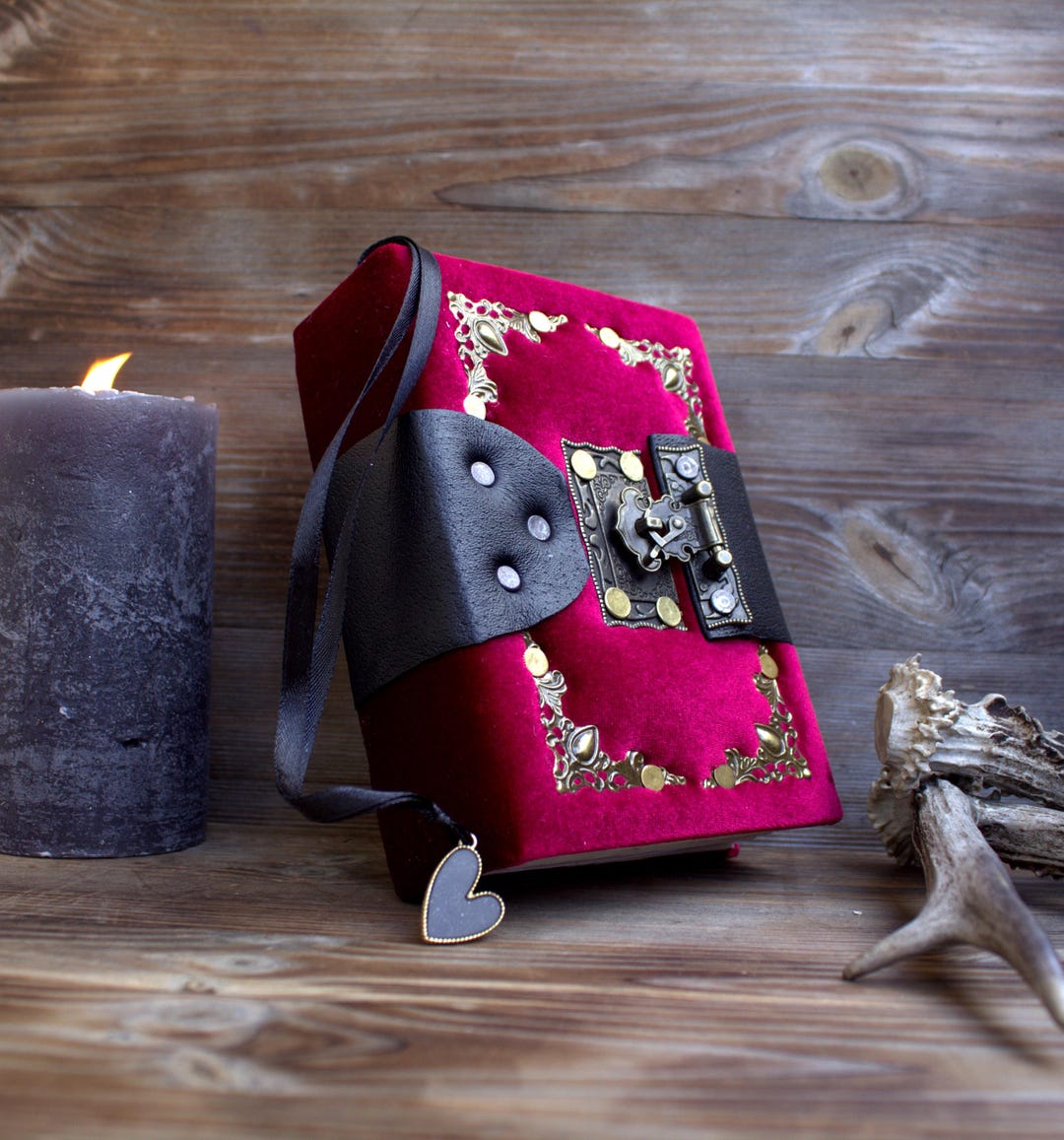 Practical Magic Handwritten Diary Handmade in Velvet Cover, Wicca ...