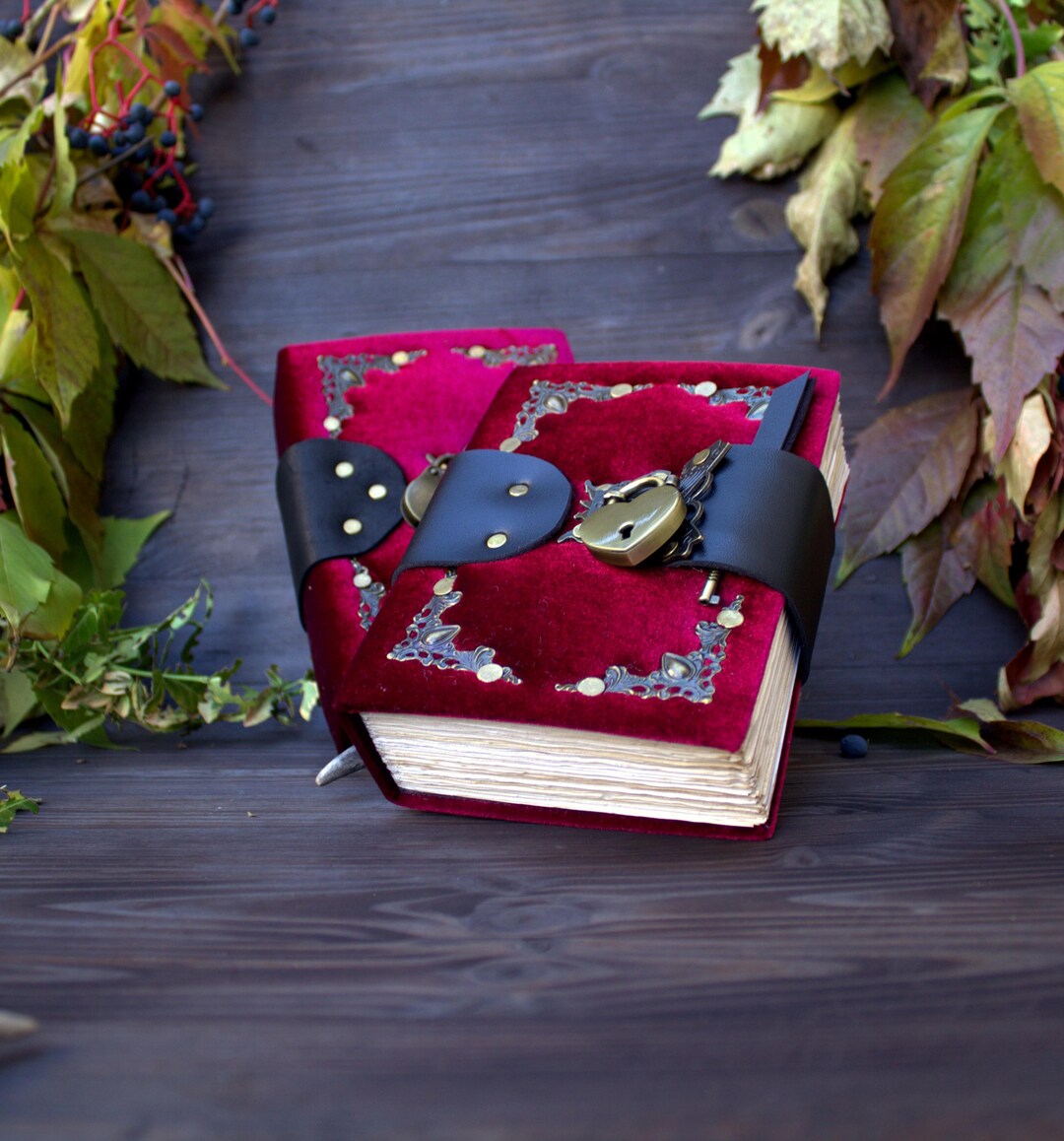 Practical Magic Handwritten Diary Handmade in Velvet Cover, Wicca ...