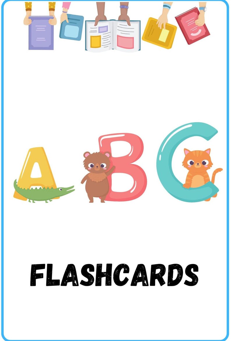ABC Easy Fun Flashcards Preschool Homeschool Booklet - Etsy