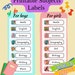 Printable School Subjects Labels, Digital Labels, Instant Download ...
