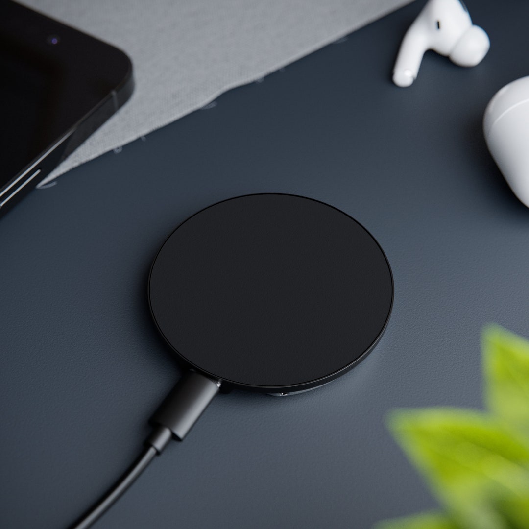 Midnightcharge: the Sleek Black Magnetic Induction Charger - Etsy