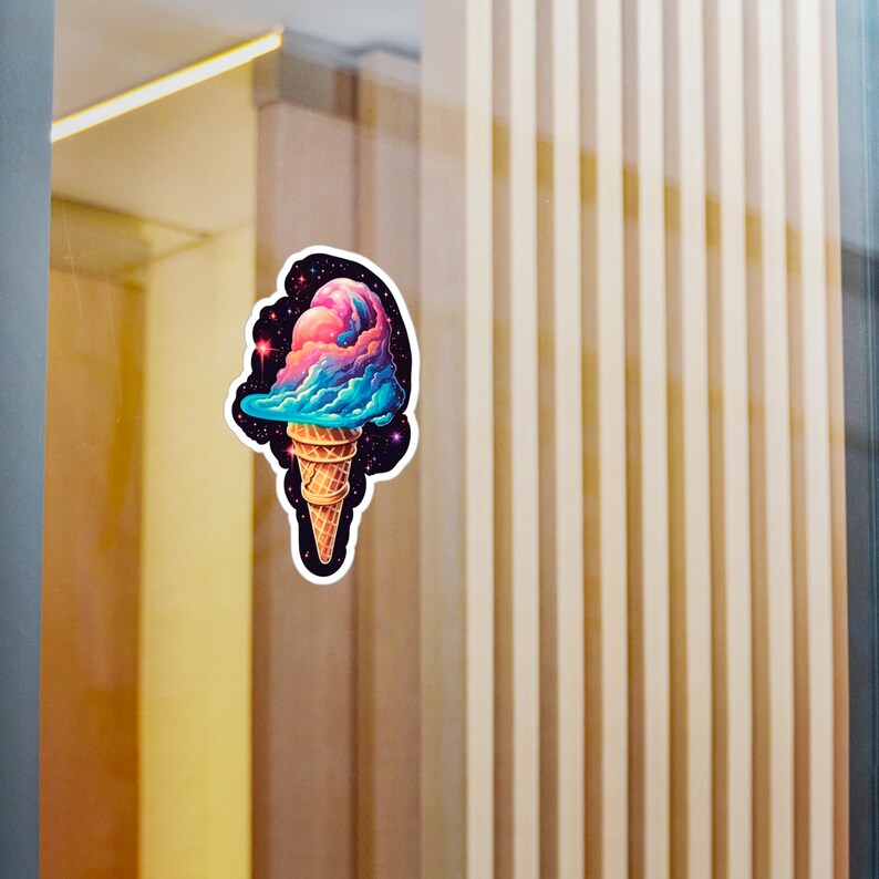 Ice Cream, Space Cream Sticker, Stars, Candy, Dessert Sweet Cute Laptop ...