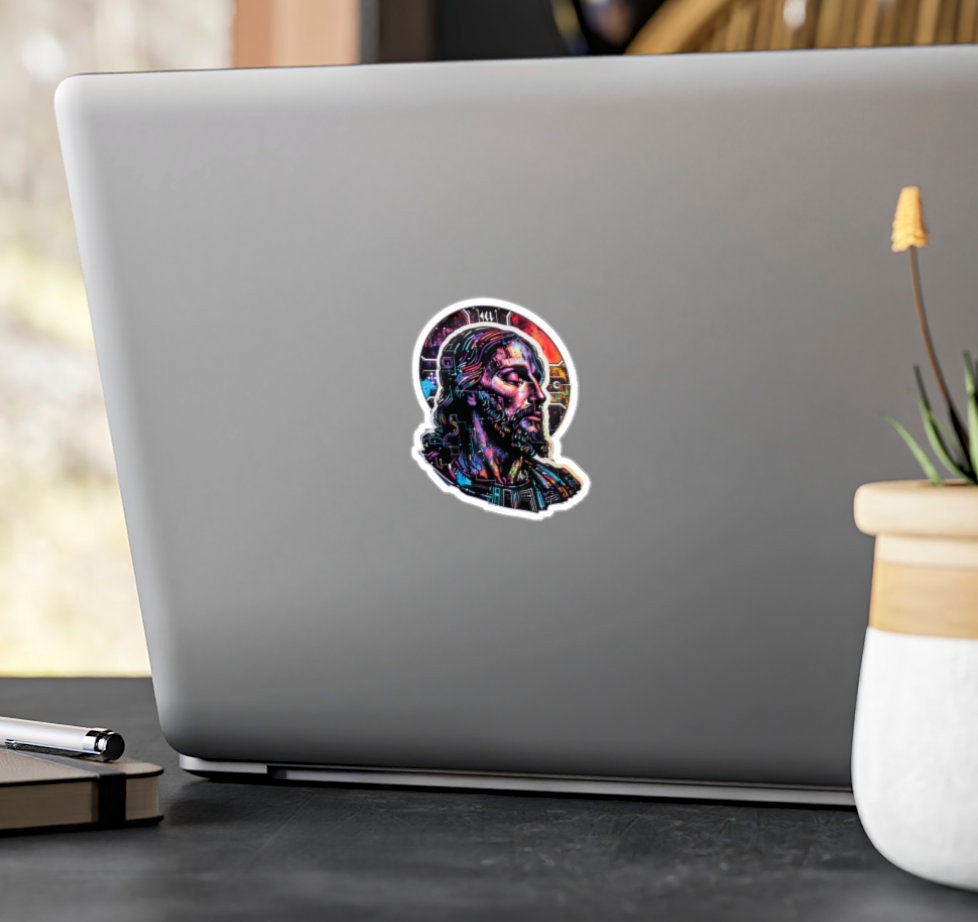 Jesus Spiritual Lord God Sticker, Energy Healing Religious Christian ...