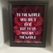 Handmade Paper Rose Shadow Box - Customizable Text - Red Shades ...