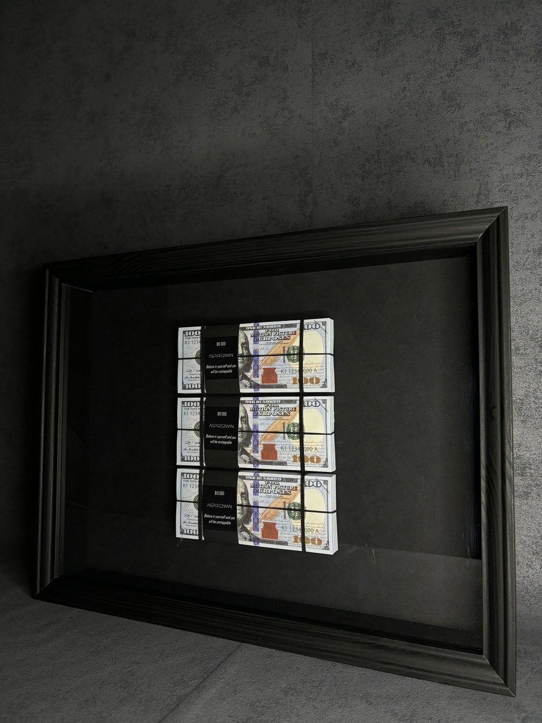 Triple USD, Framed Dollars, Wall Art, Gift Ideas, Black Frame - Etsy