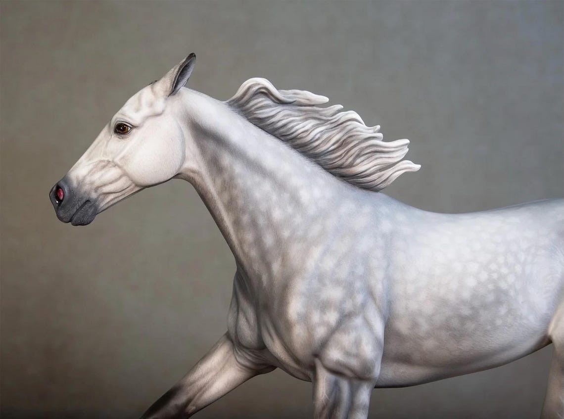Breyer Best Customs Winner "hambletina" Handpainted Dapple Grey ...