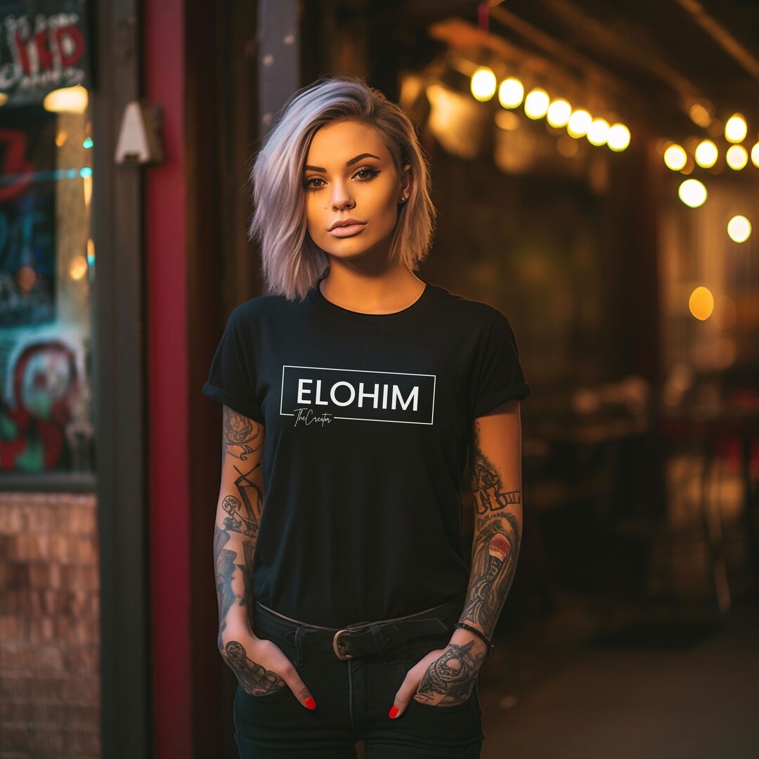 Unisex elohim the Creator T-shirt. Elohim is the Name God Uses as the Creator in the Beginning ...