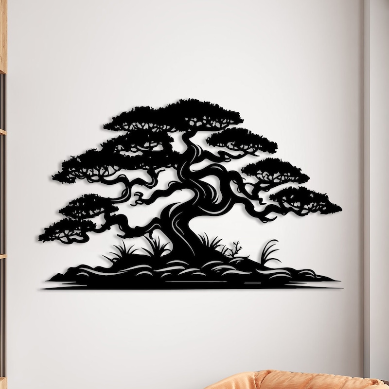 Metal Bonsai Tree - Etsy
