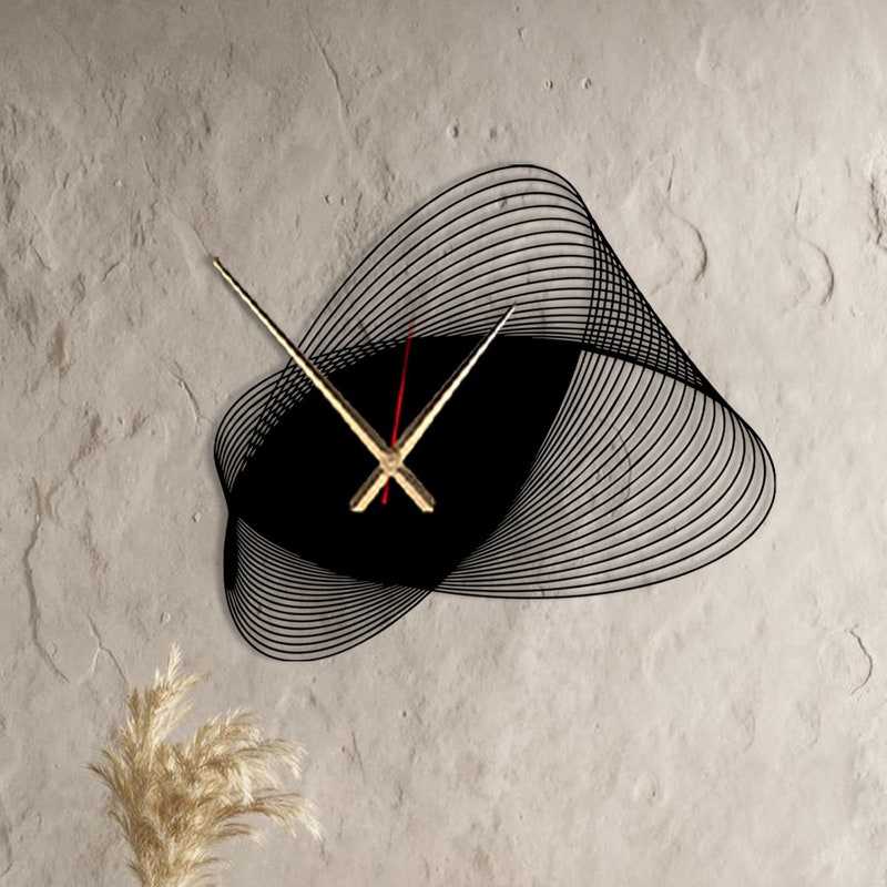 Abstract Clock Wall Art - Etsy