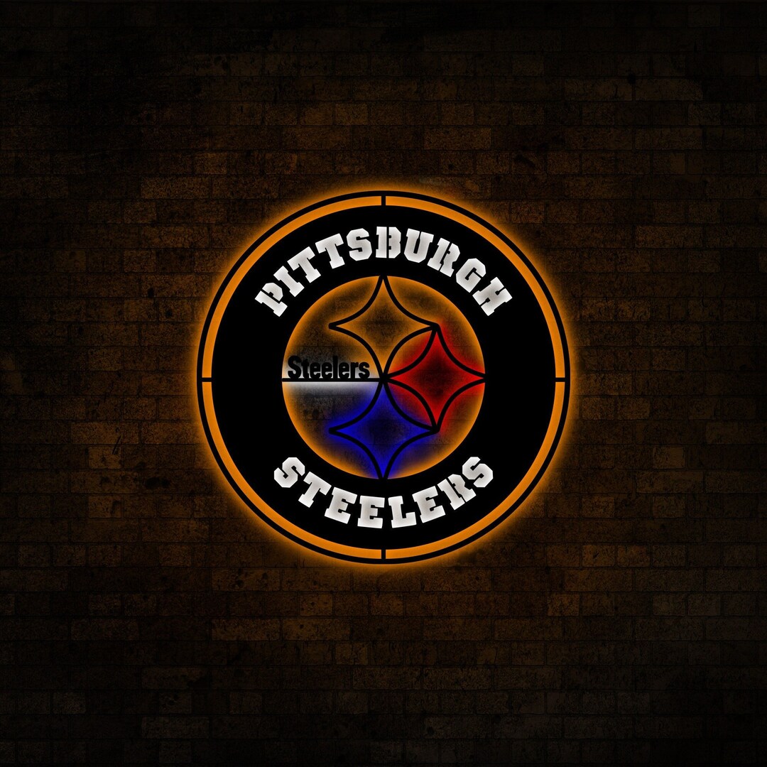 Pittsburgh Steelers Metal Led Wall Sign, Husband Gifts, NFL Wall Decor ...