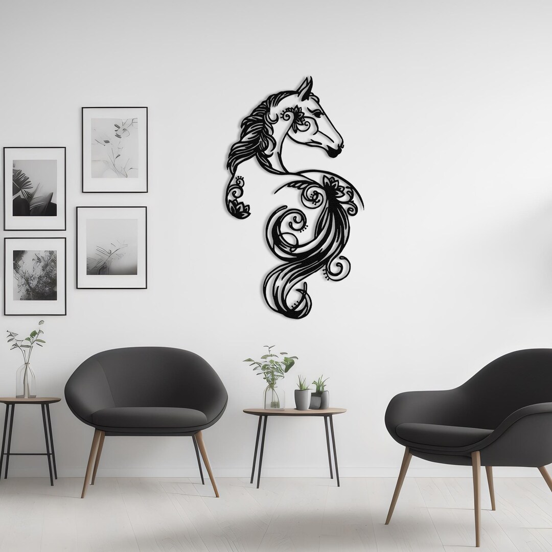 Horse Metal Wall Sign, Equestrian Metal Wall Decor, Horse Lover Gift ...