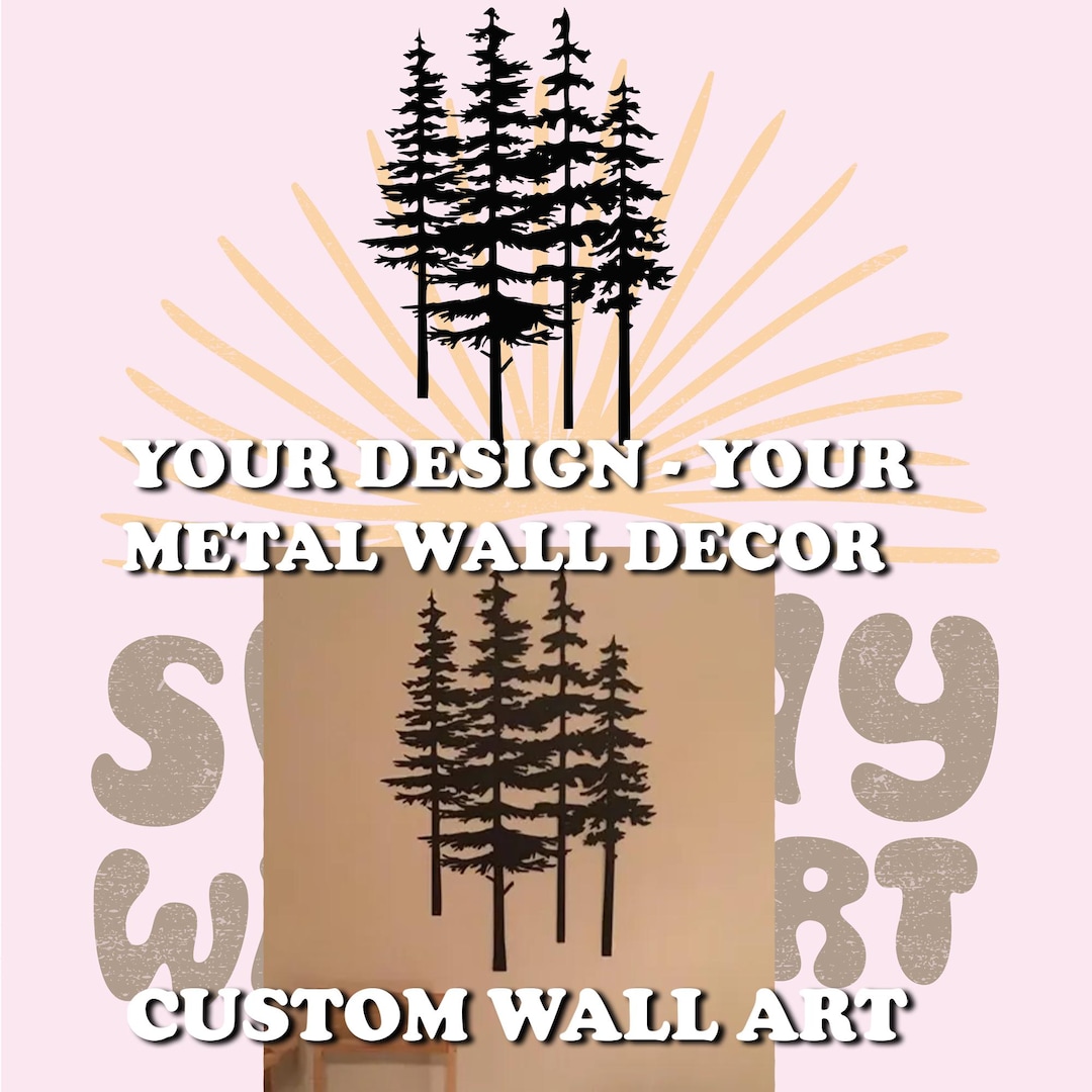 Personalized Custom Metal Wall Decor, Livingroom Wall Art, Christmas ...