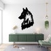 Howling Wolf Metal Wall Decor, Nature Silhouette, Mountain Forest Wall ...