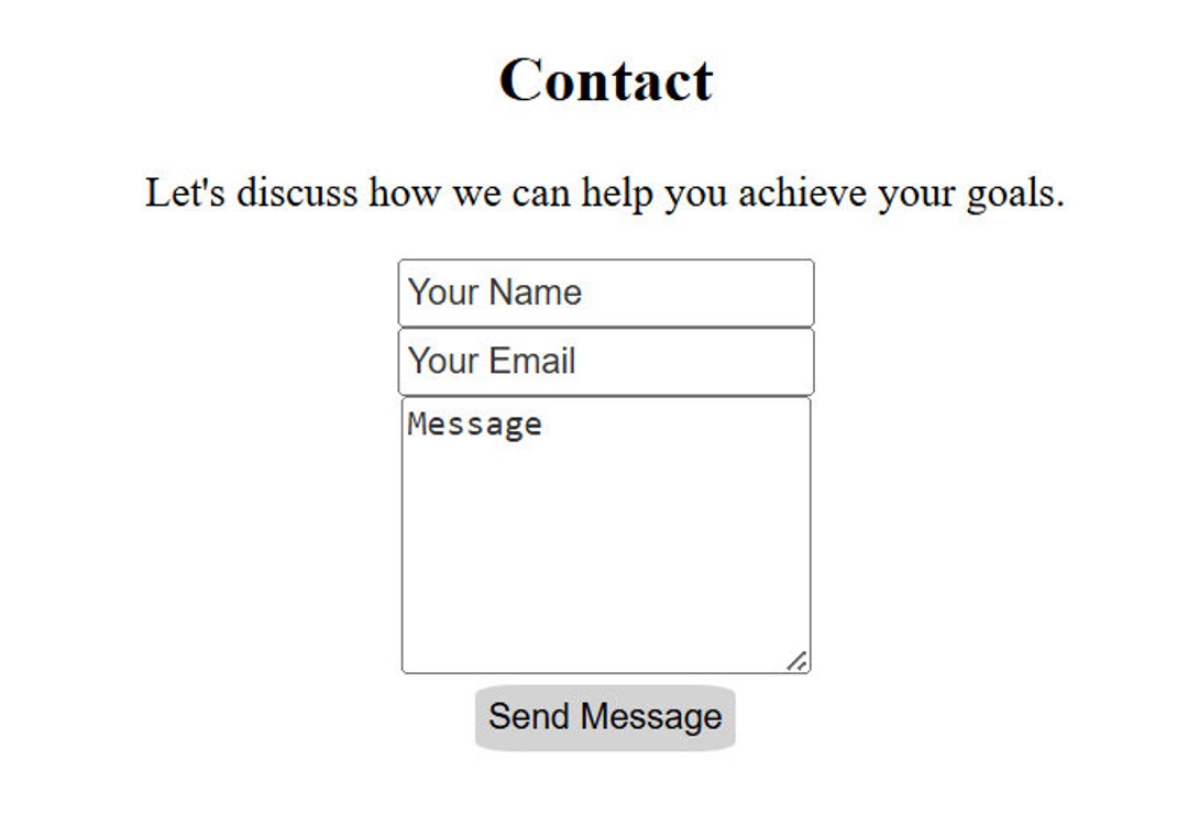 HTML & CSS for Contact Form #2 Pictured - Etsy