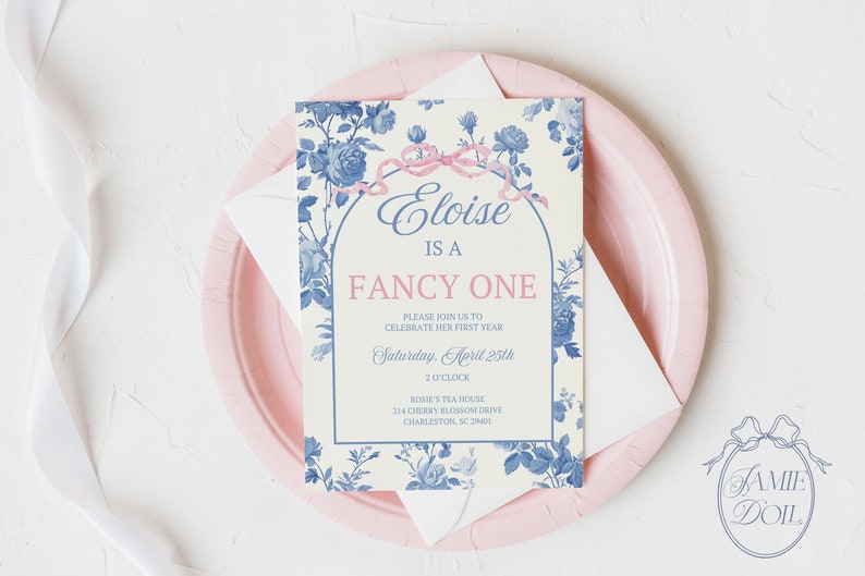 Love Shack Fancy First Birthday Invitation: Floral Coquette (print ...