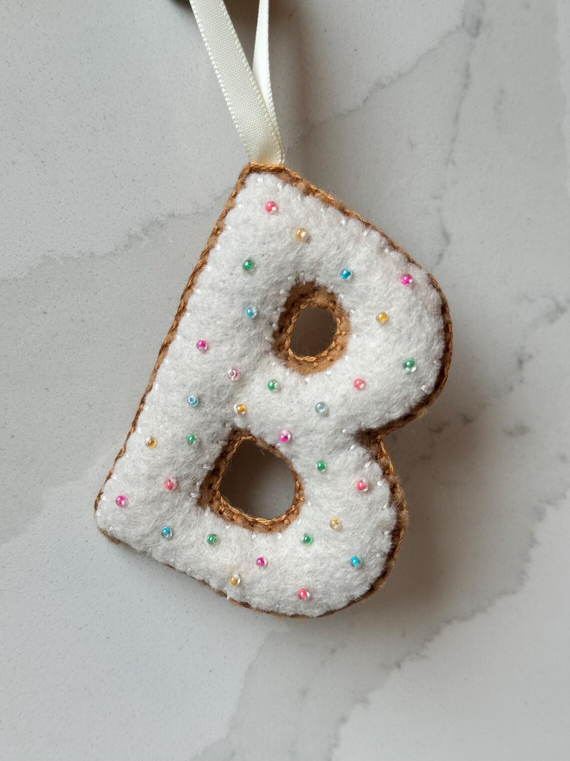 Hand-stitched Felt Ornaments & Stocking Tags - Personalized Holiday ...