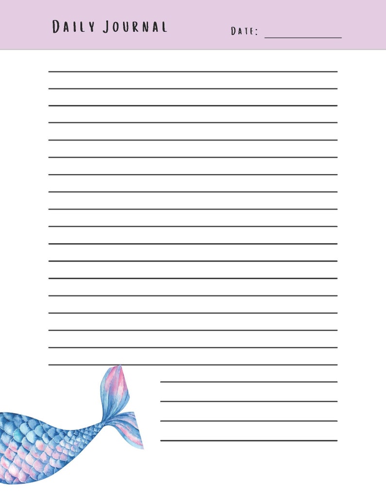 Under the Sea Adventure" Mermaid Theme 2024 Journal for Kids! - Etsy