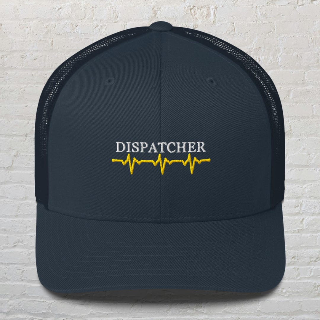 Dispatcher Trucker Hat, Police Dispatcher Hat, Police Dispatcher Gift ...