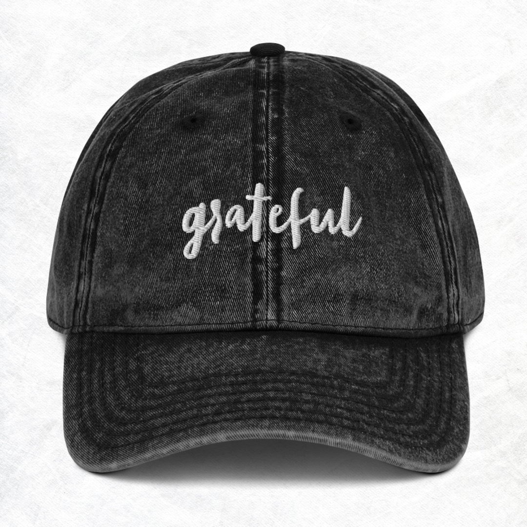 Grateful Hat, Thankful Grateful Blessed Thanksgiving Hat, Cute Fall Hat ...